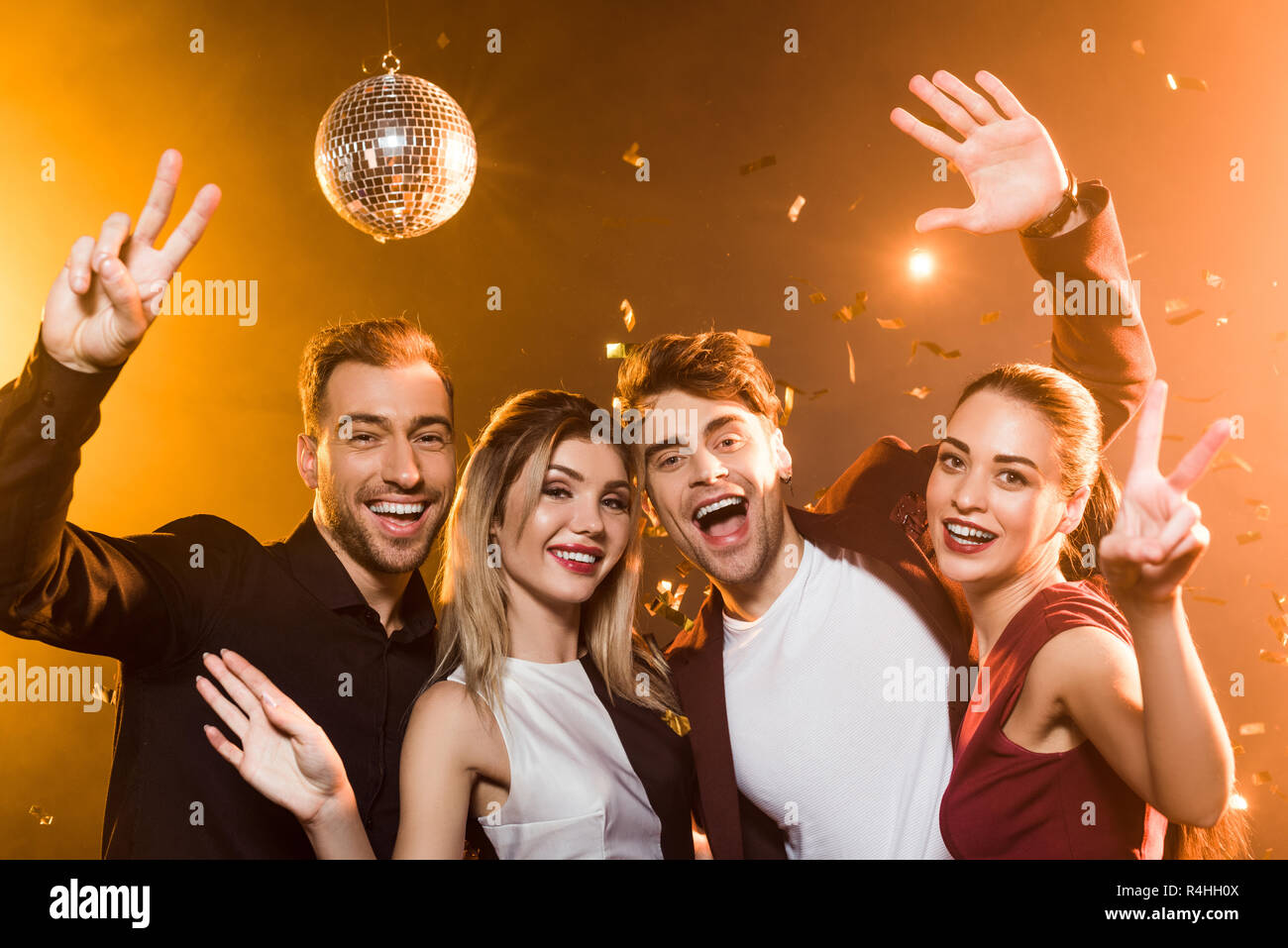 Friends gestures sign hi-res stock photography and images - Alamy