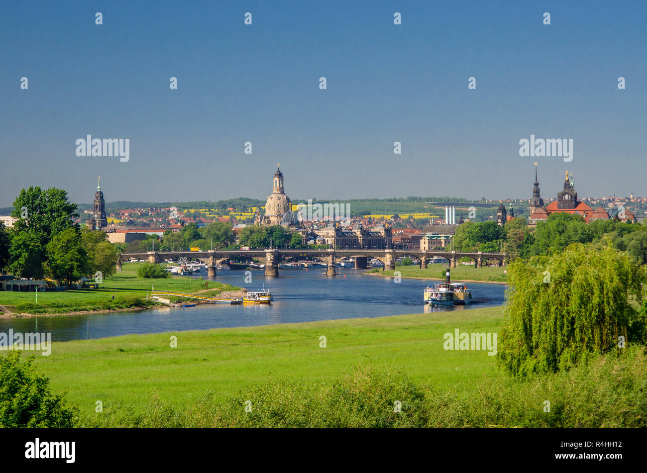 Dresden, City centre, view of the forest small castle, Stadtzentrum ...