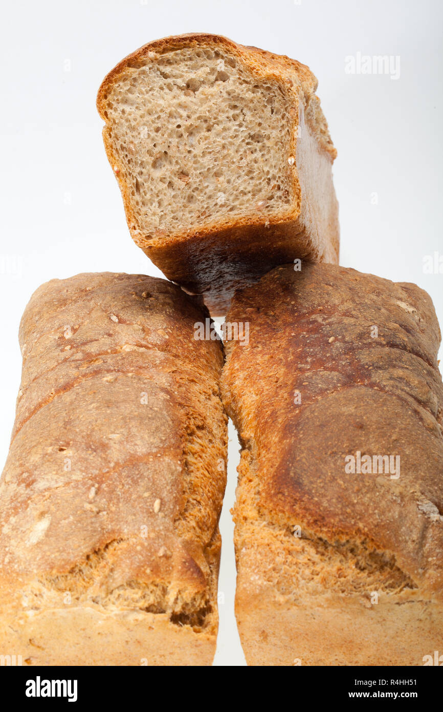 large loaves of bread traditionally roasted Stock Photo - Alamy