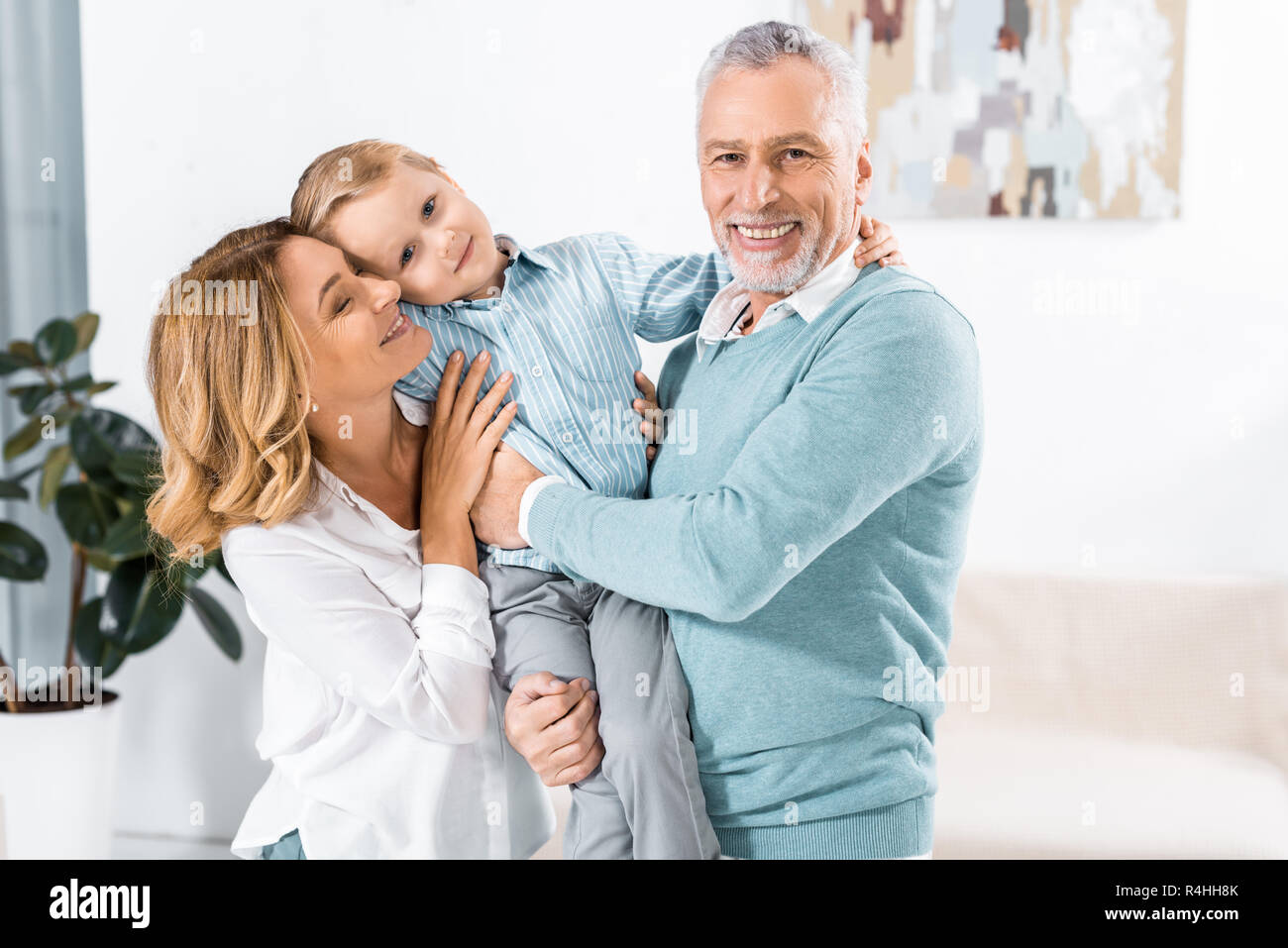 Adorable grandson mature woman hi-res stock photography and images - Alamy