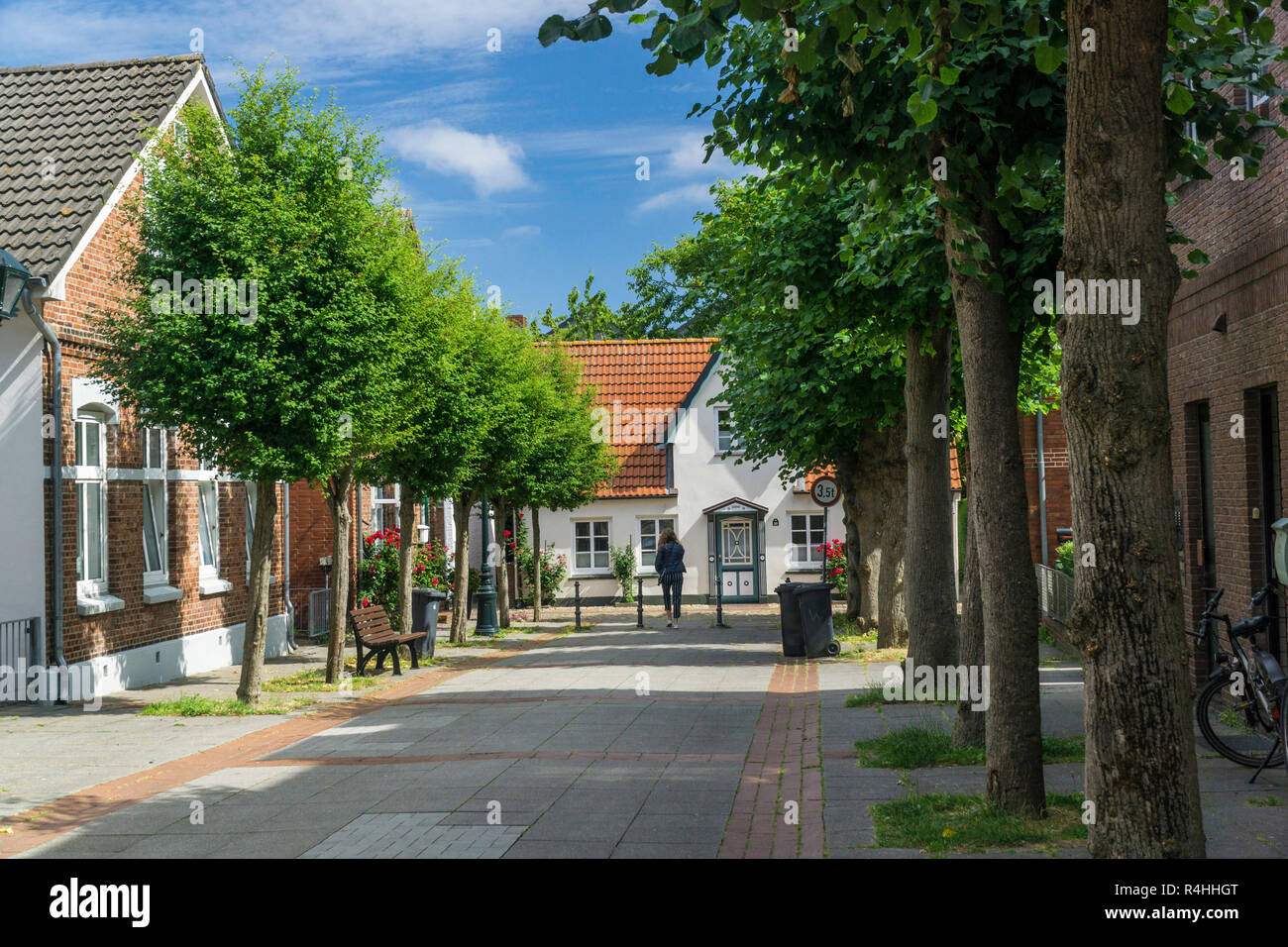 Nordfriesland, Old Town of Wyk on fa, Altstadt von Wyk auf F Stock ...