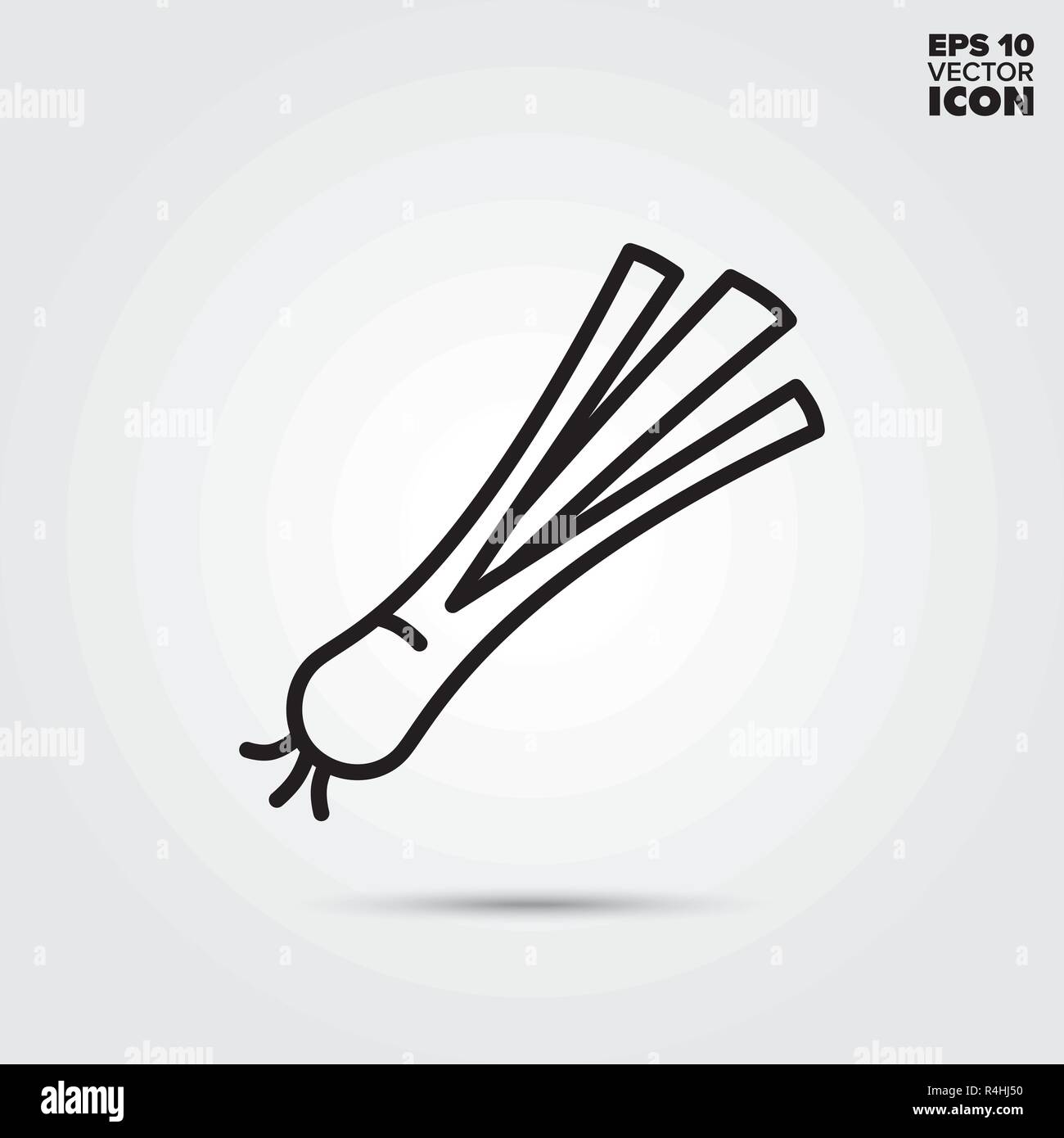 Leek line icon. Healthy vegetable vector symbol Stock Vector Image ...