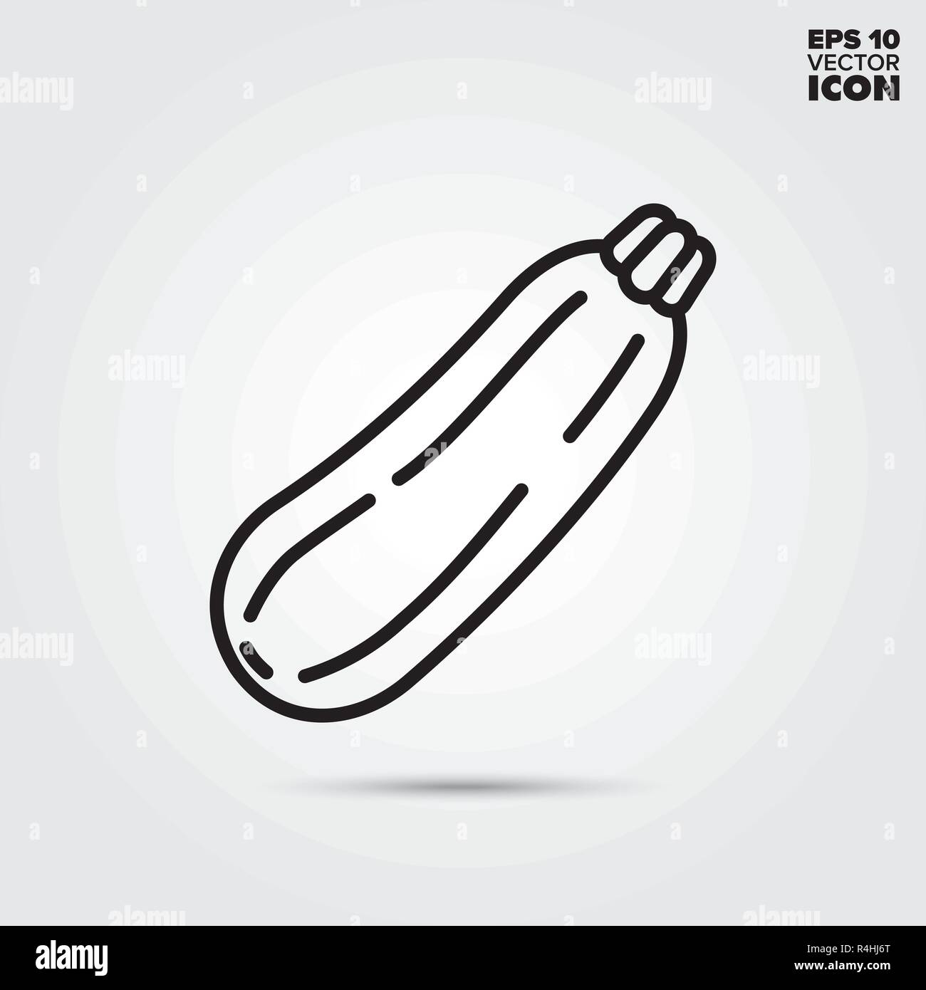 Zucchini line icon. Healthy vegetable vector symbol Stock Vector Image ...