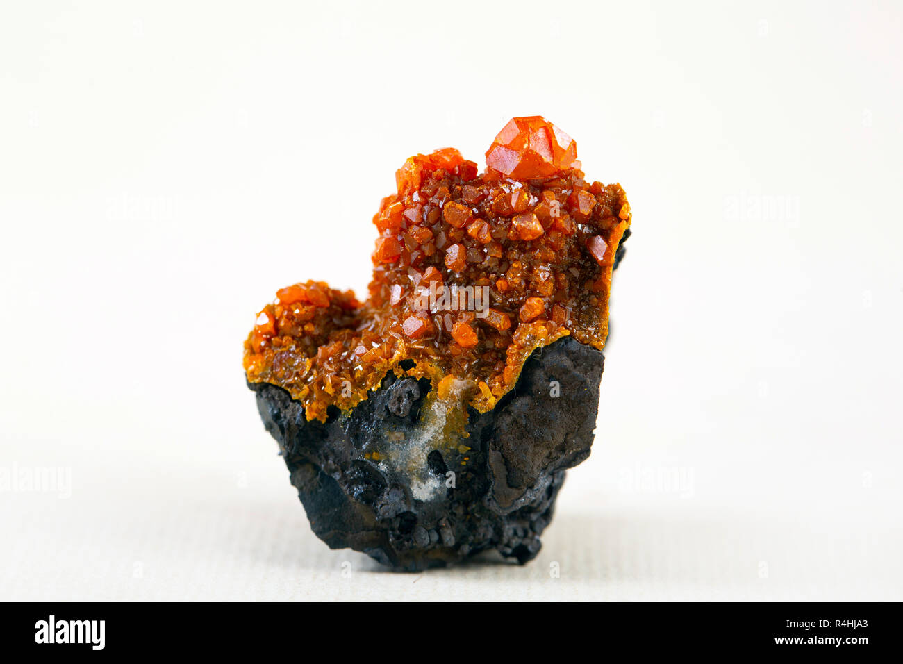 A rich jumble of tabular, reddish-orange wulfenite crystals. Mineral ...