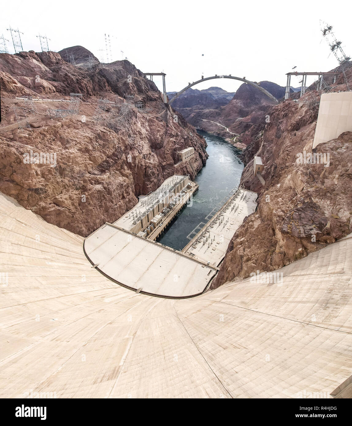 View of the Hoover Dam in Nevada, USA Stock Photo - Alamy