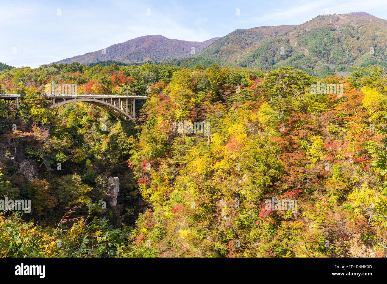 Autumn Colors of Naruko Gorge in Japan Stock Photo - Alamy