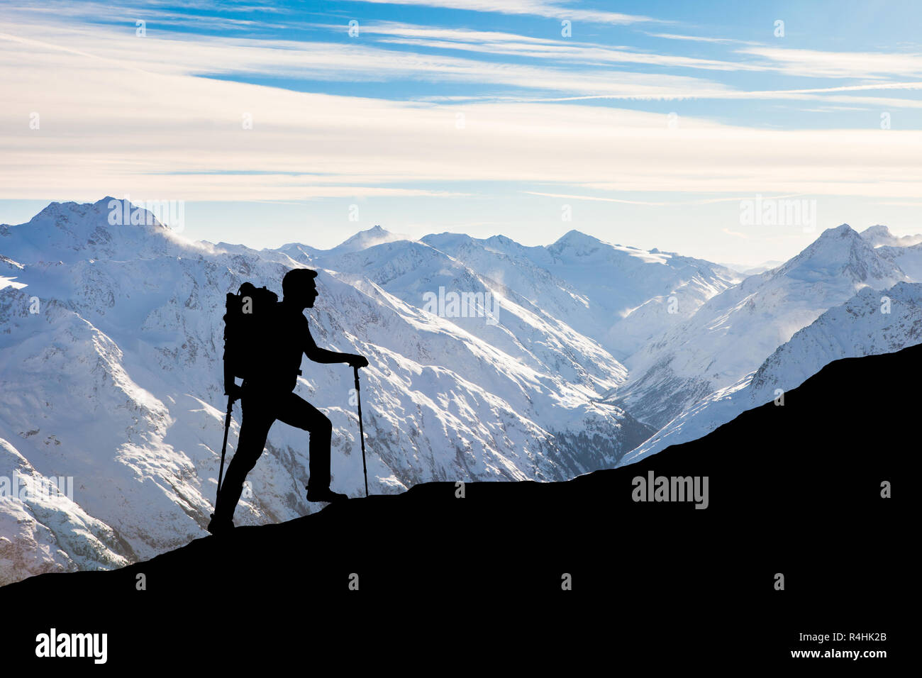 Crazy man hiker jumping hi-res stock photography and images - Alamy