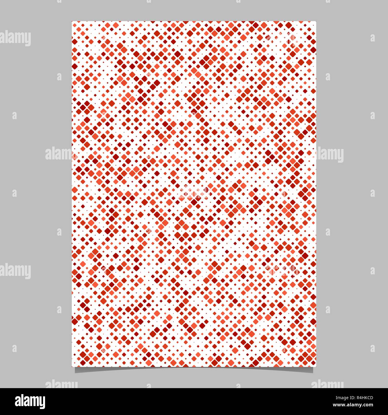 Red Square Pattern Flyer Template Vector Mosaic Stationery Background Stock Vector Image And Art