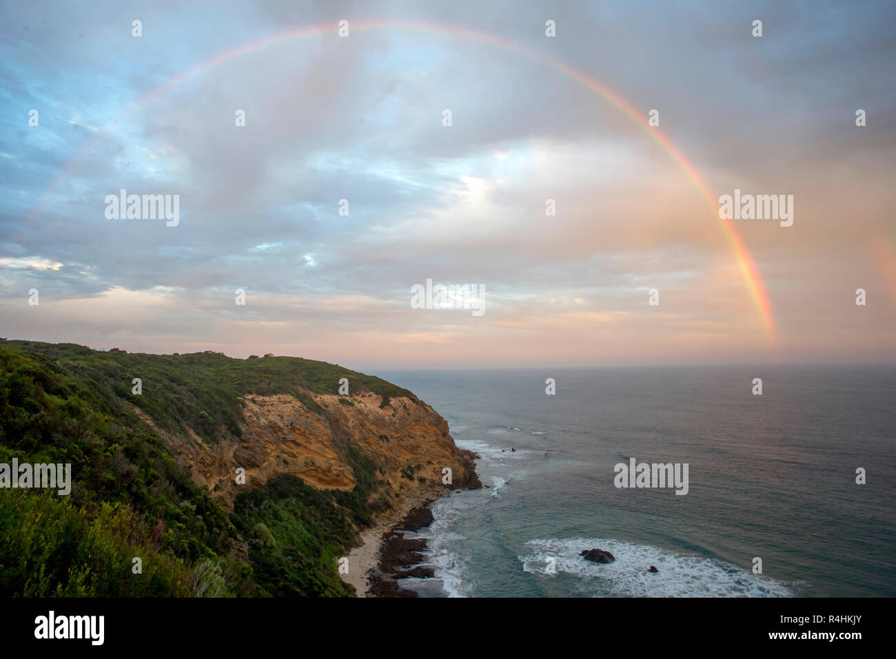 Rainbow over a bay hi-res stock photography and images - Alamy