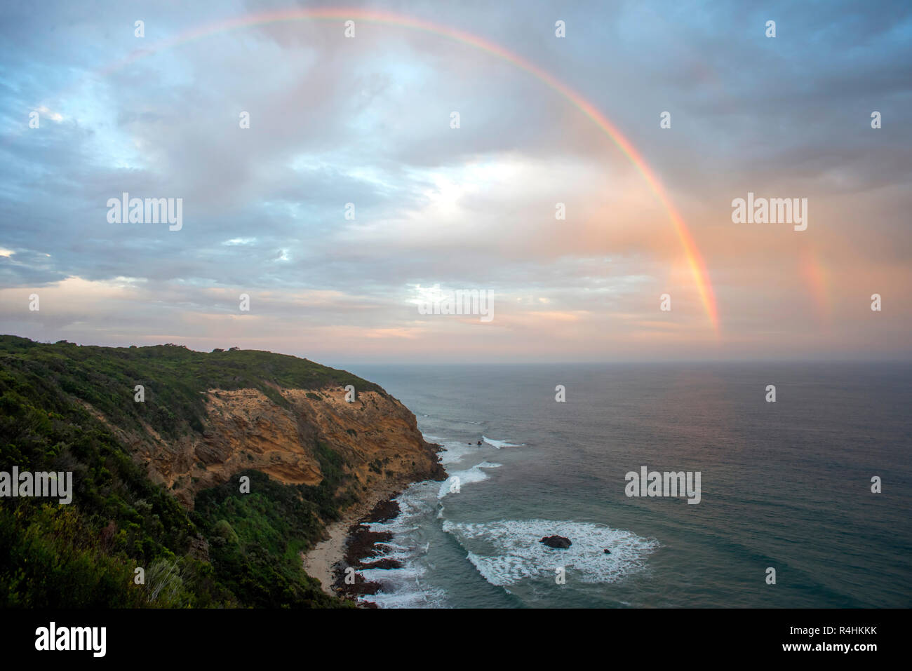 Rainbow over a bay hi-res stock photography and images - Alamy