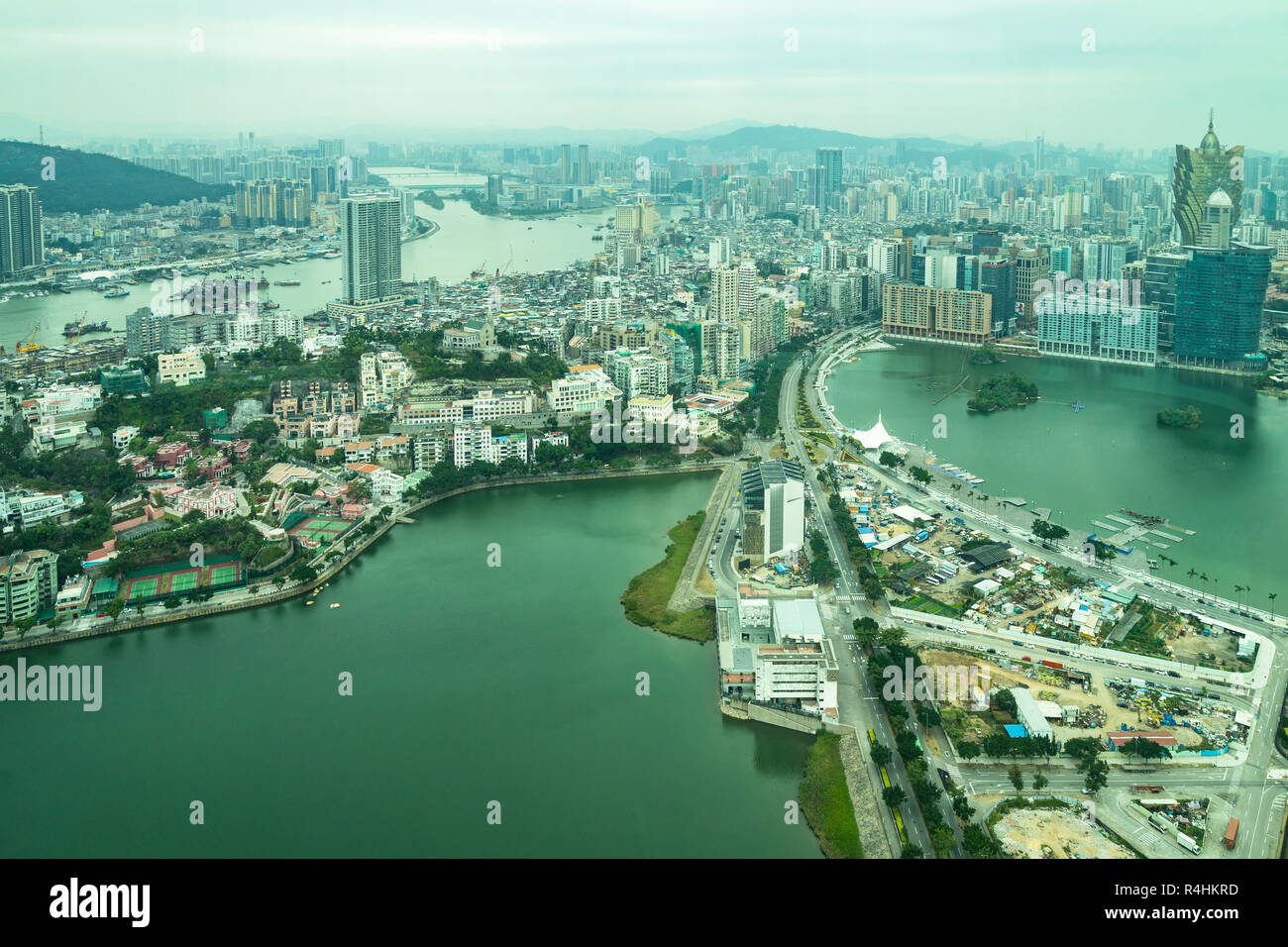 Aerial view of Macau from Macau Tower observation deck Stock Photo - Alamy