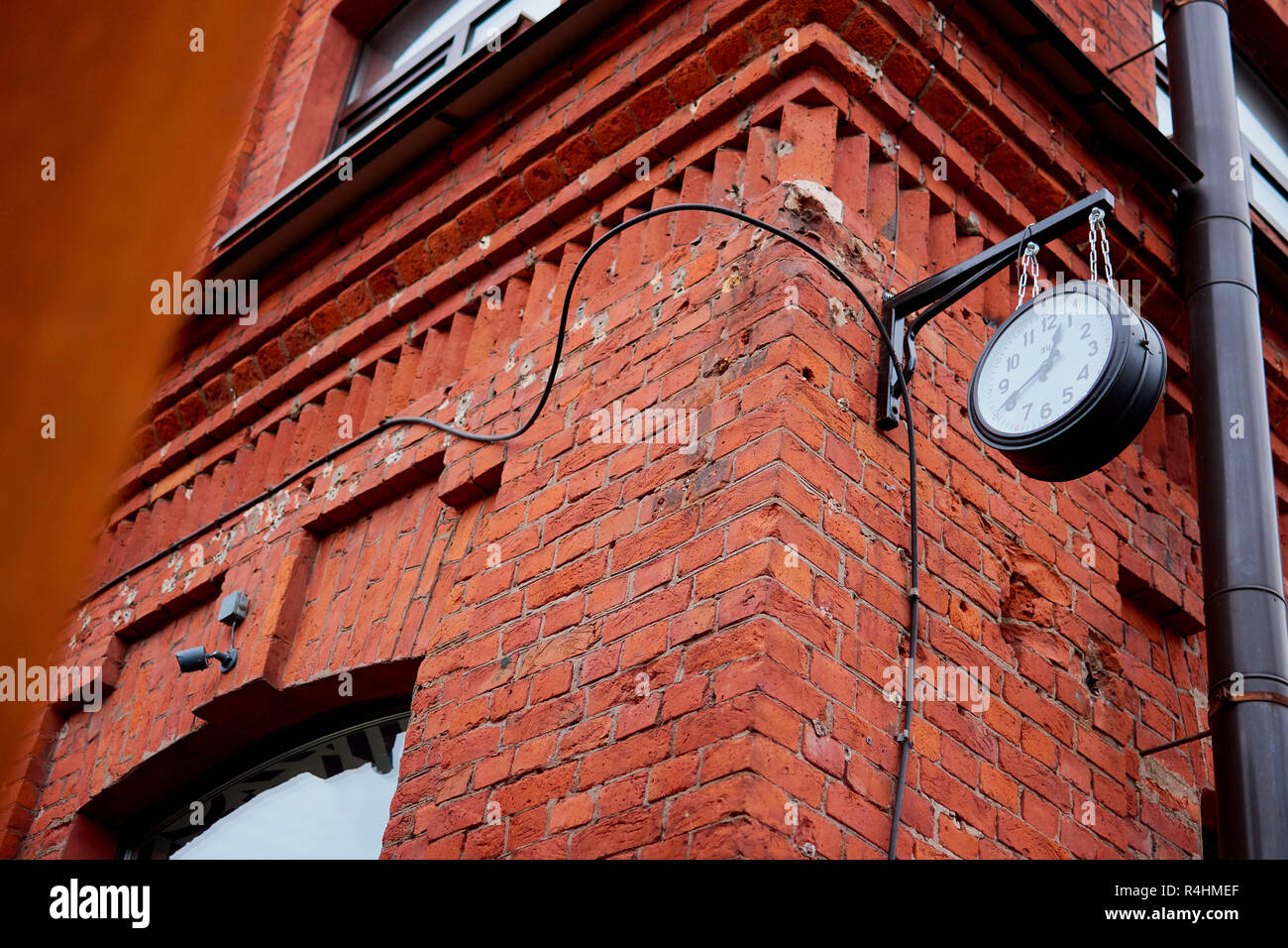 Vintage street clock text hi-res stock photography and images - Alamy