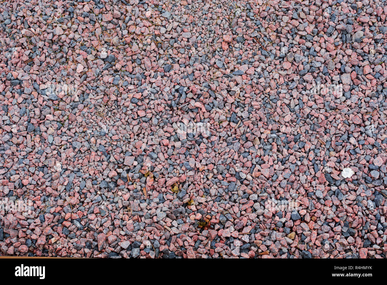granite path of fine gravel on the street neat Stock Photo - Alamy