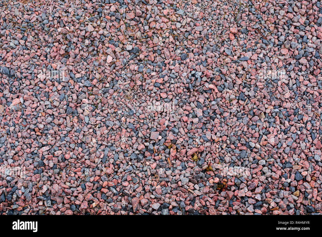 granite path of fine gravel on the street neat Stock Photo - Alamy