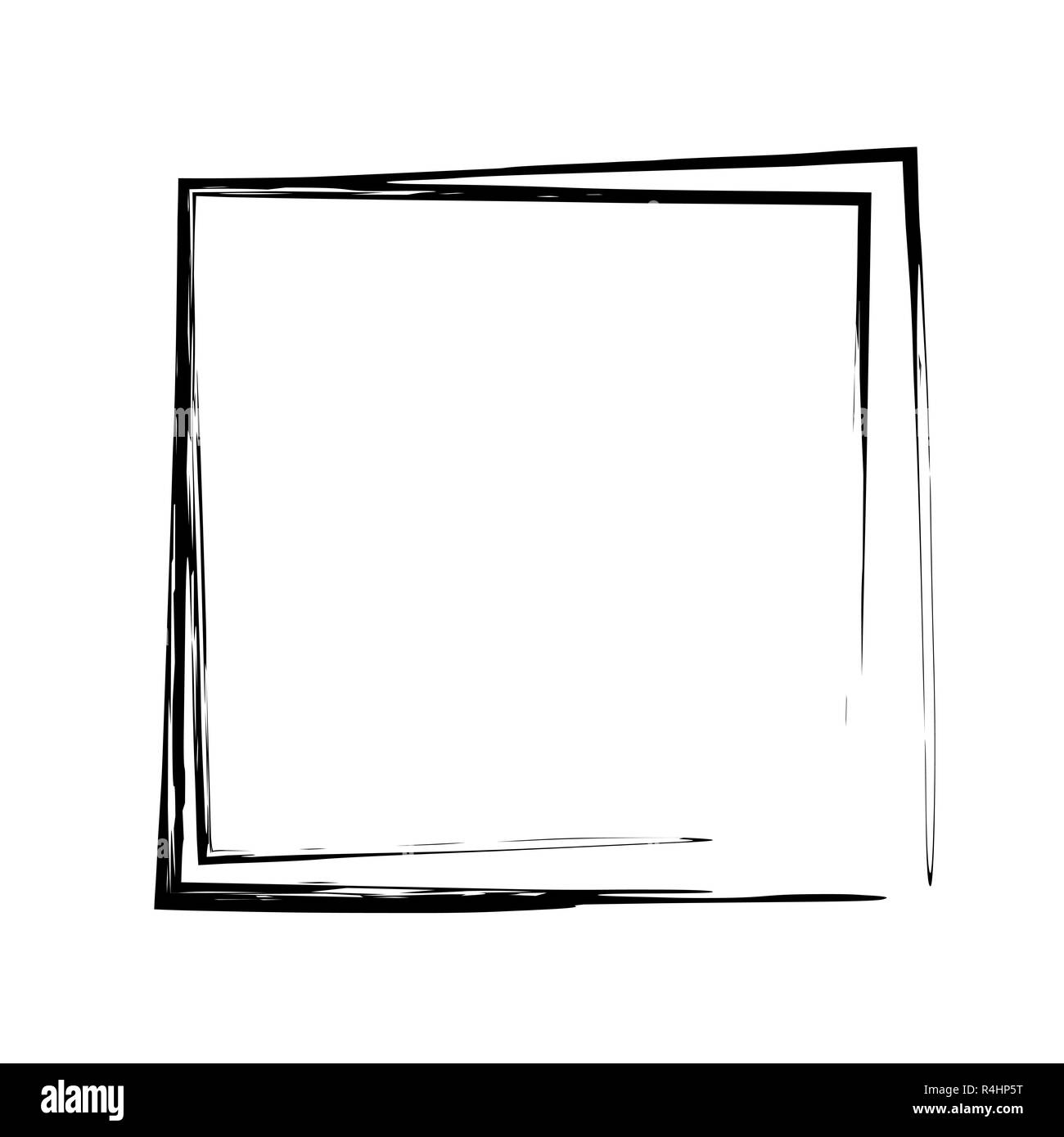 Frame square ink grunge background Stock Photo - Alamy