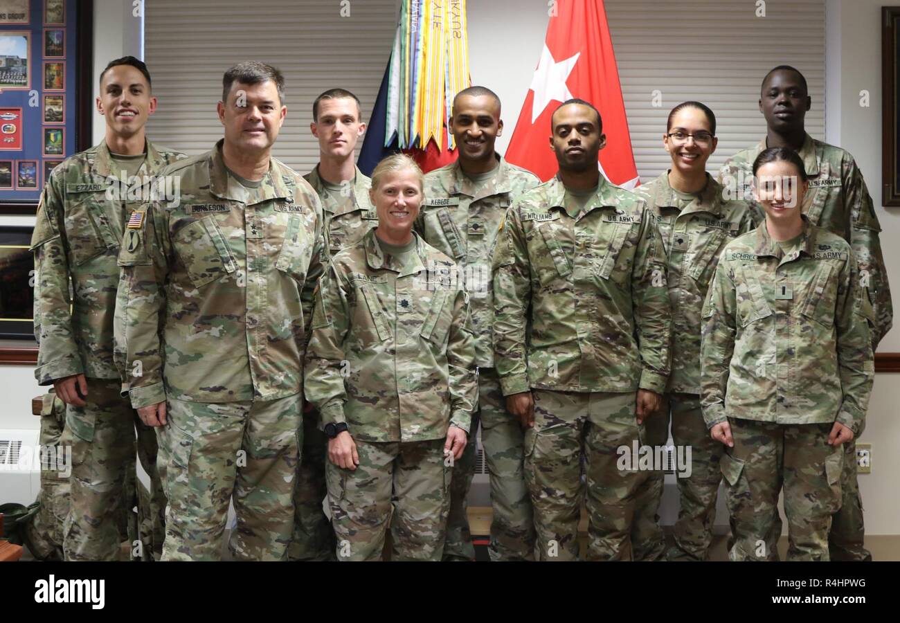 Maj. Gen. Willard Burleson, 7th Infantry Division Commanding General ...