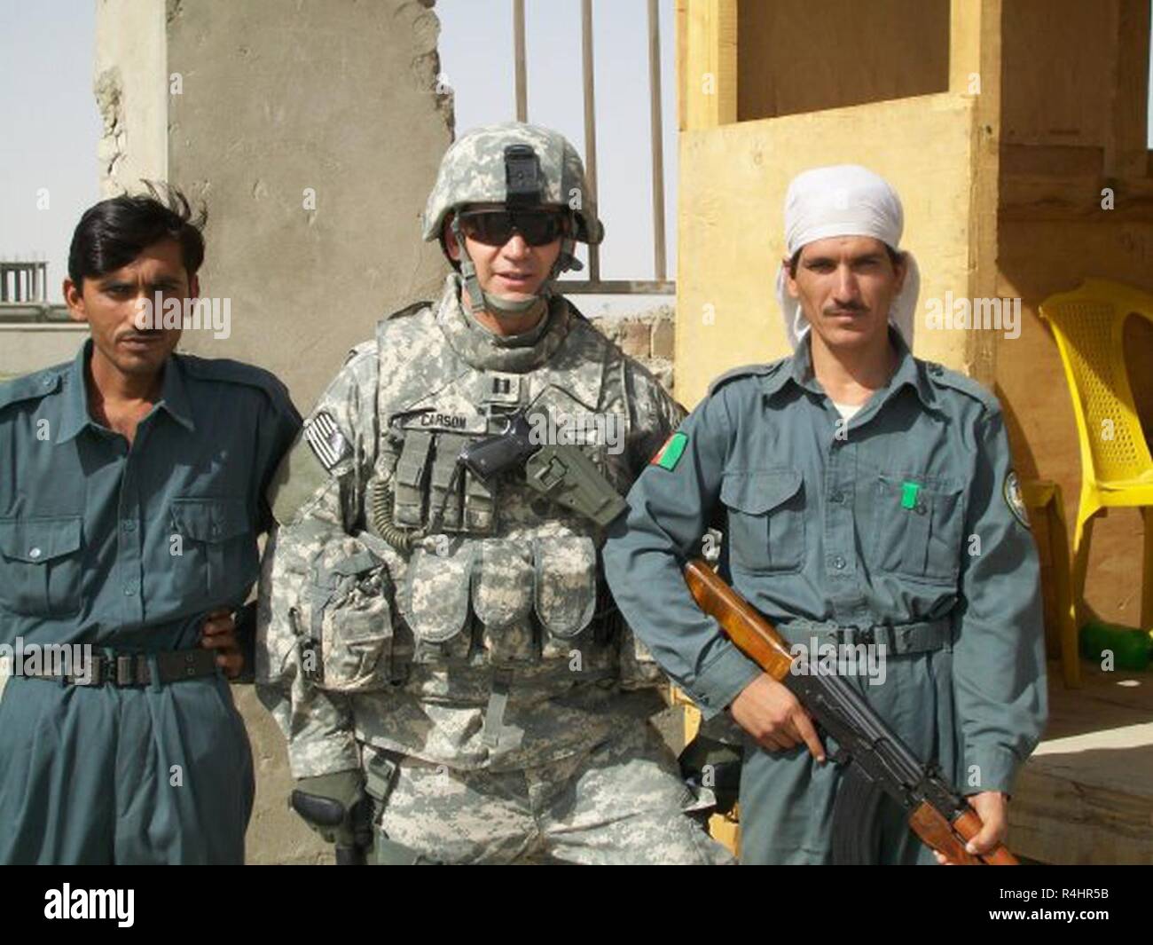 New York Army National Guard Maj. Stephen Carson visits with Afghan ...