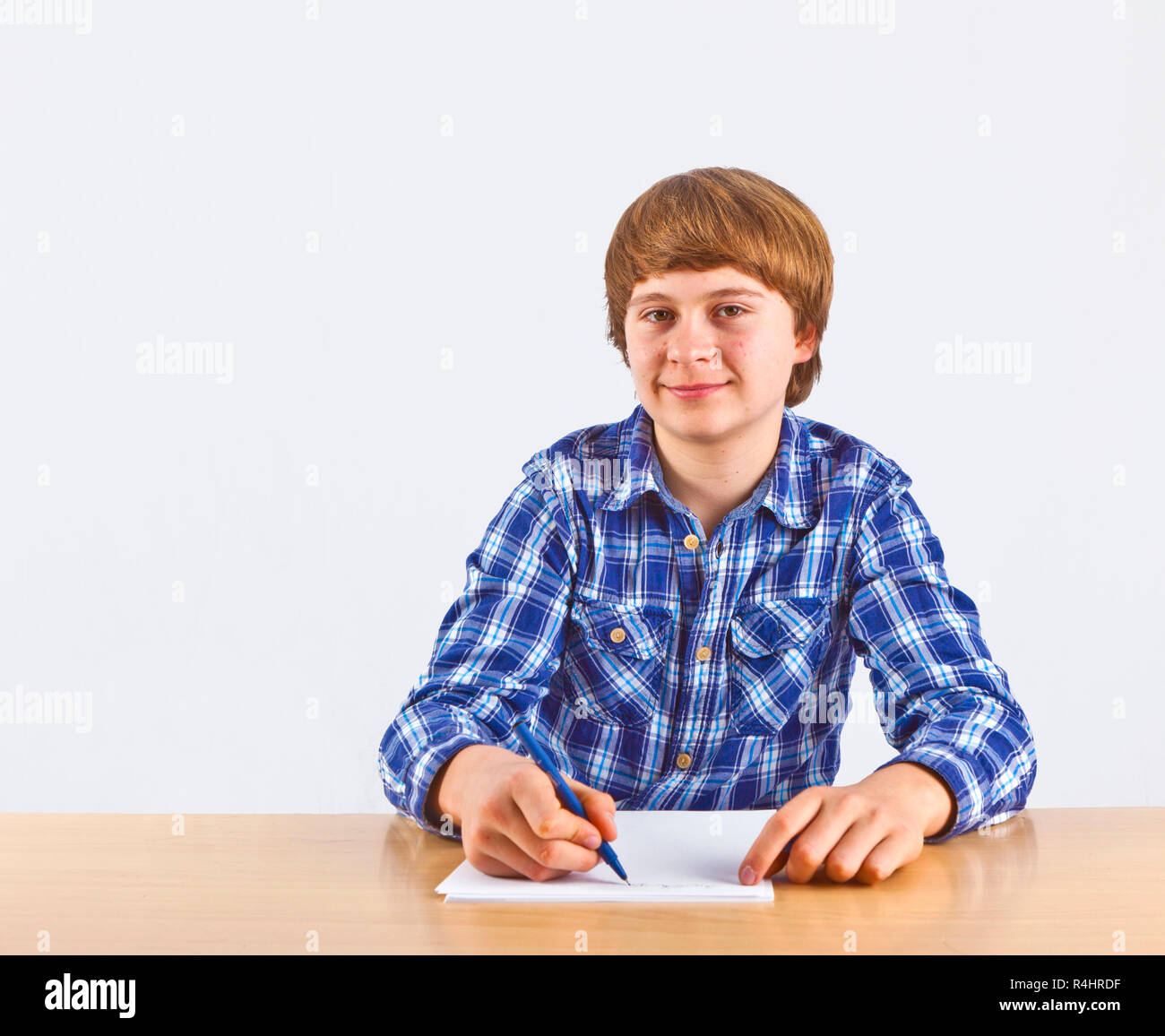 smart boy learning for school Stock Photo - Alamy