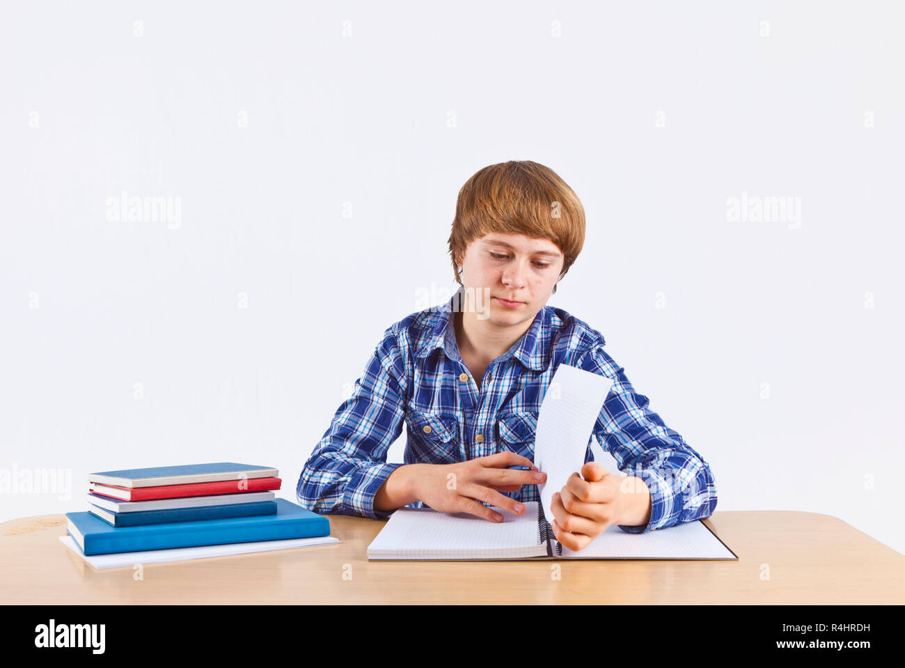smart boy learning for school Stock Photo - Alamy