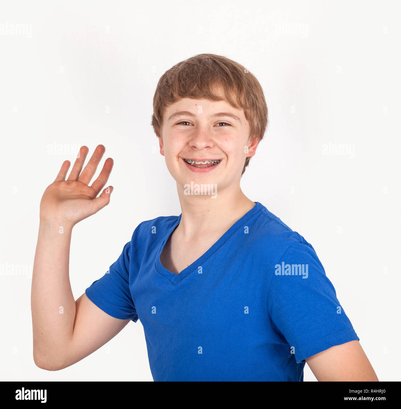 happy friendly teenage boy Stock Photo - Alamy
