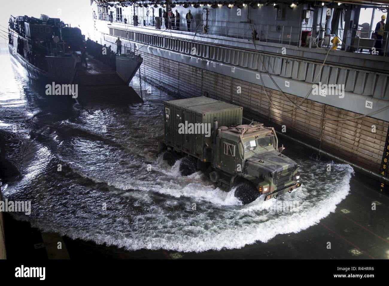 GULF OF ADEN - A U.S. Marine Medium Tactical Vehicle Replacement 7-ton ...