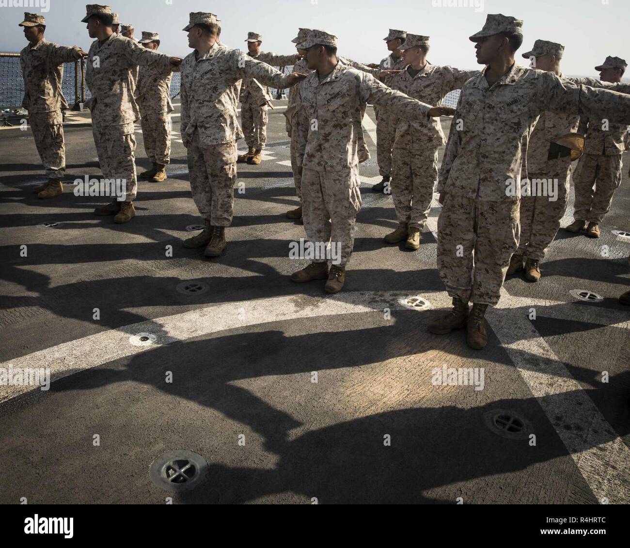 ARABIAN SEA - U.S. Marines with the 13th Marine Expeditionary Unit (MEU ...