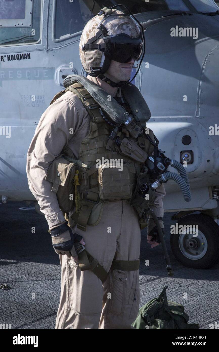 U.S. Marine Capt. Andrew Jordan, an MV-22B Osprey pilot with Marine ...