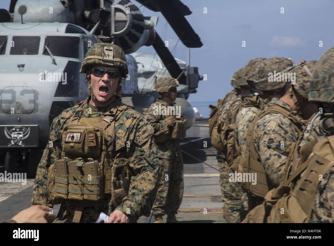 Staff Sgt. Dallas Allen, the platoon sergeant for Company F, Battalion ...