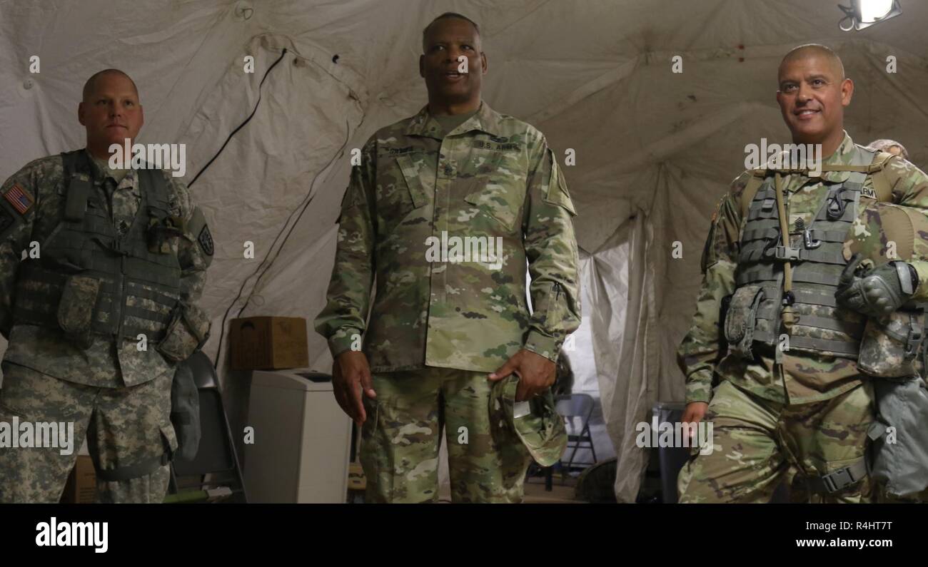 U.S. Army Command Sgt. Maj. John F. Sampa, command sergeant major of ...