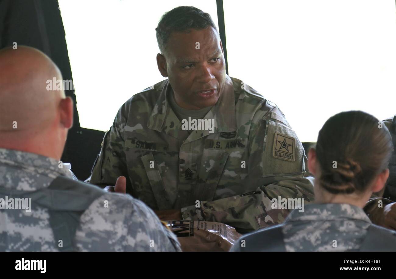 U.S. Army Command Sgt. Maj. John F. Sampa, the command sergeant major ...