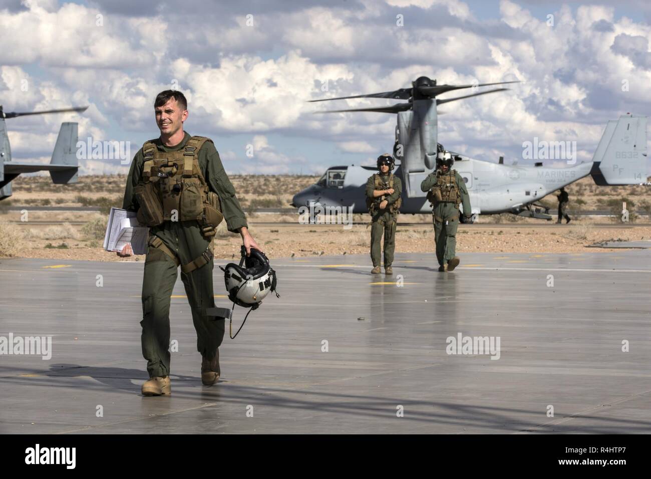 U.S. Marine Corps Capt. Jeremy Haney, an MV-22B Osprey aircraft pilot ...