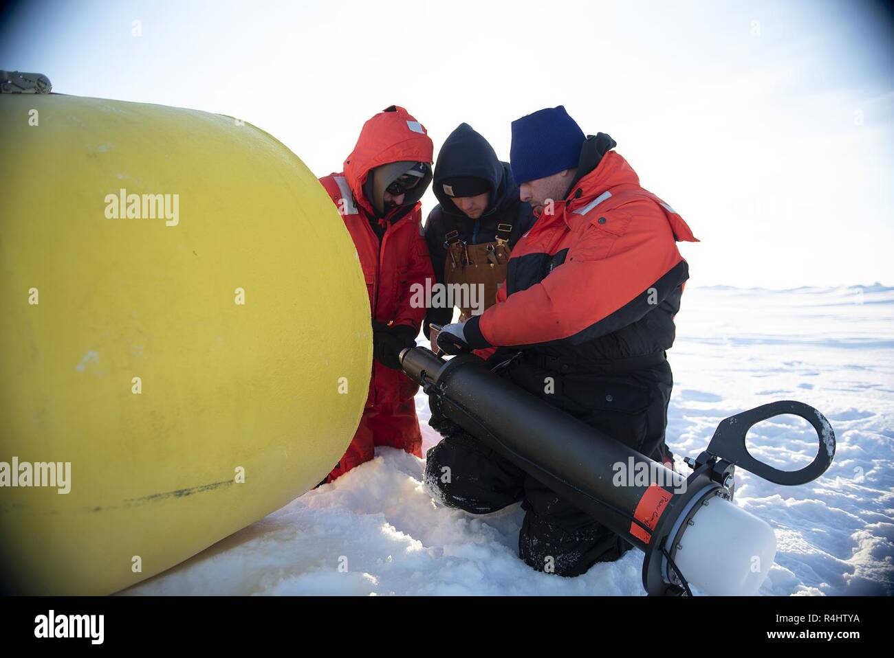 ARCTIC OCEAN – (From left) Justin Eickmeier, Nick Hukriede and Peter ...