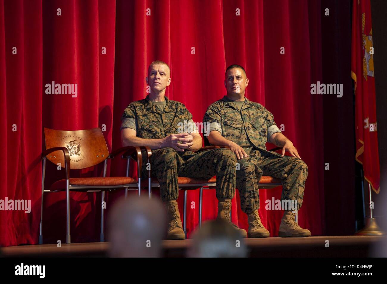 A Headquarters and Service Battalion post and relief ceremony is held ...