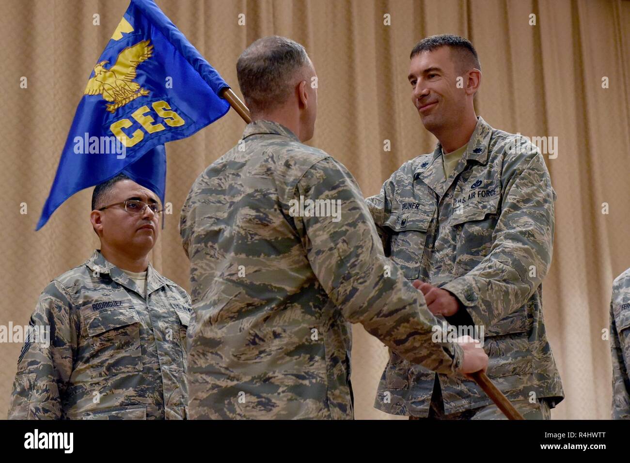 U.S. Air Force Lt. Col. Tim Bruner, the outgoing 173rd Civil ...