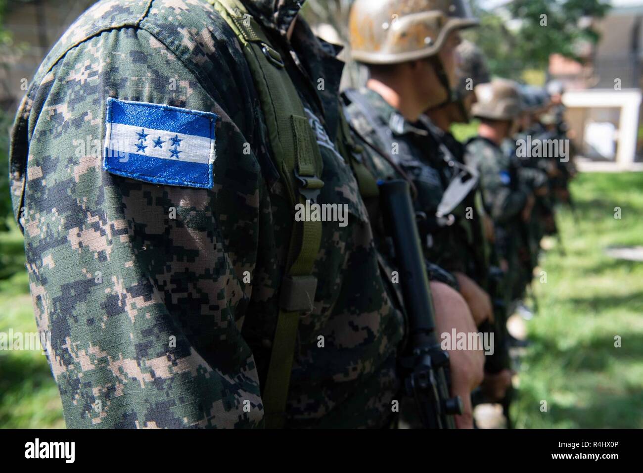 TEGUCIGALPA, Honduras (Sept. 24, 2018) Honduran military professionals ...