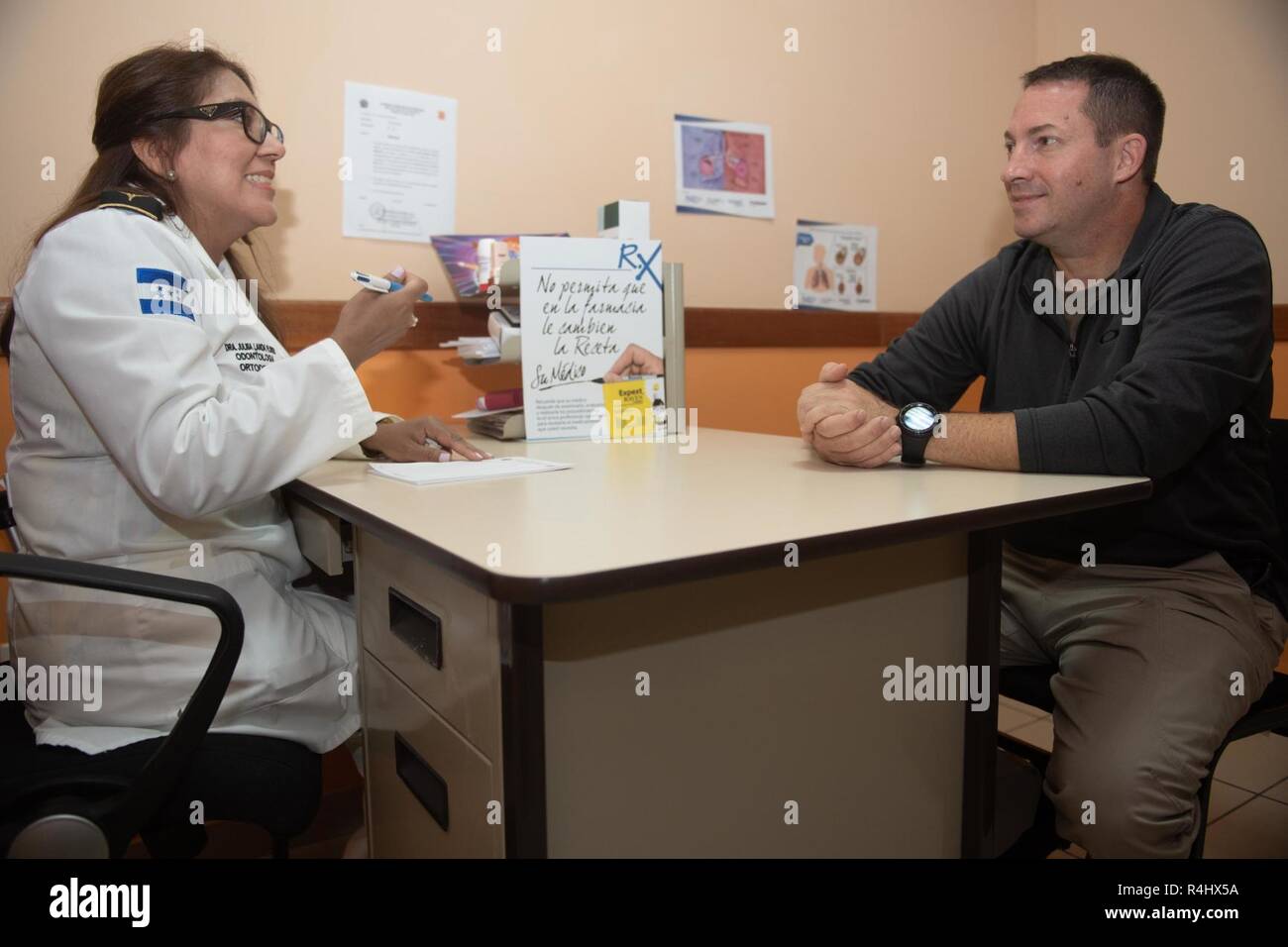 TEGUCIGALPA, Honduras (Oct. 1, 2018) Capt. Brian J. Diebold, commodore ...