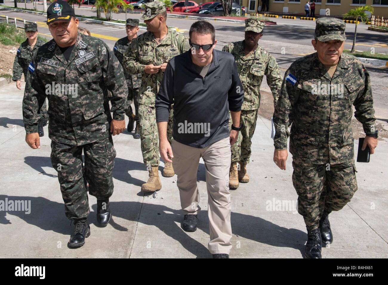 TEGUCIGALPA, Honduras (Oct. 1, 2018) Capt. Brian J. Diebold, commodore ...