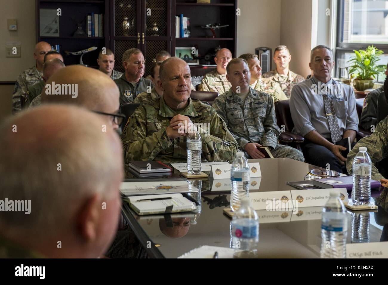 U.S. Army Lt. Gen. Stephen Lyons, U.S. Transportation Command commander ...