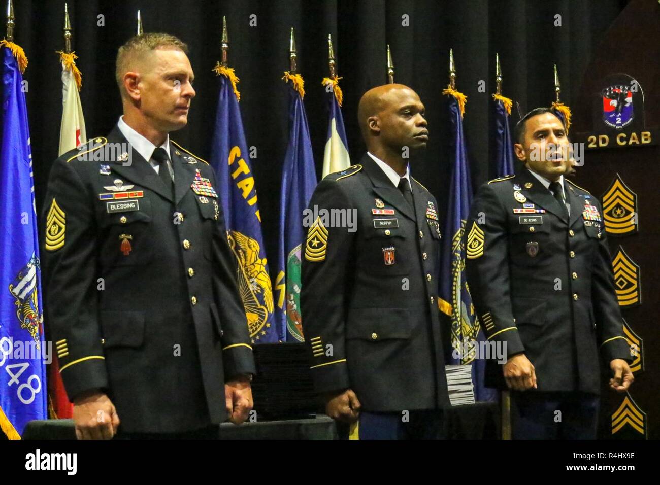 The official party and command staff of 2nd Combat Aviation Brigade ...