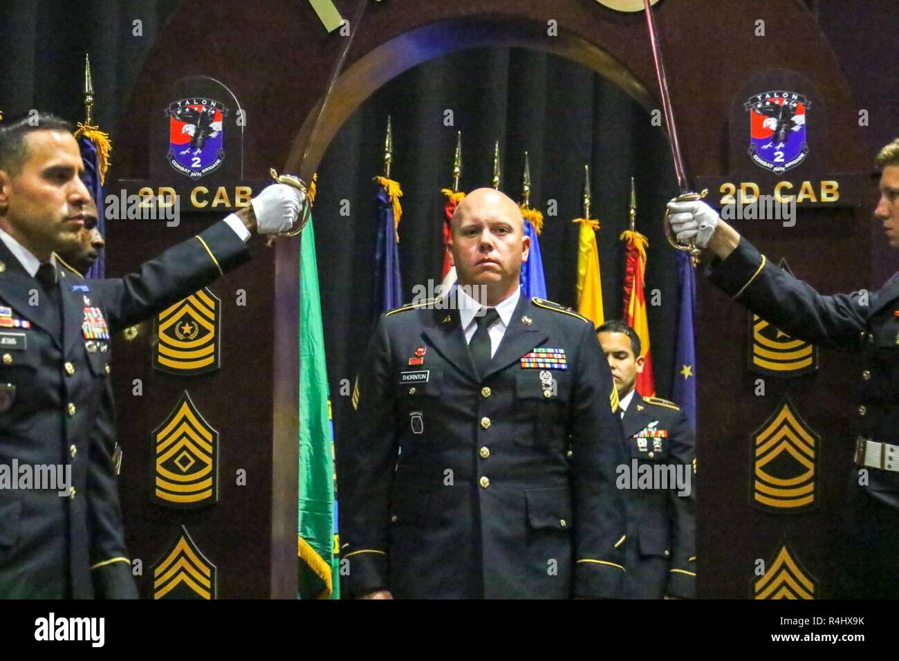 Sgt. Thorton passes through the arch of responsibility during the 2nd ...