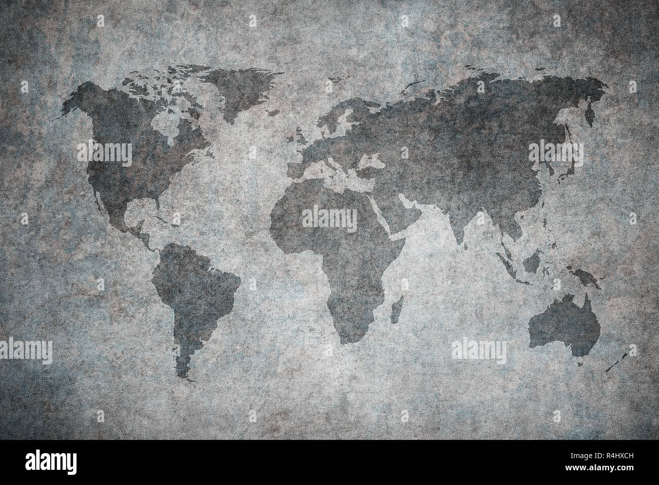 grunge map of the world Stock Photo - Alamy