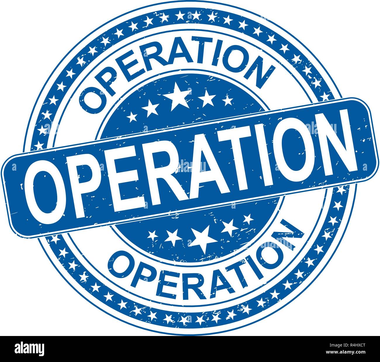 round blue rubber stamp on white background Stock Vector Image & Art ...