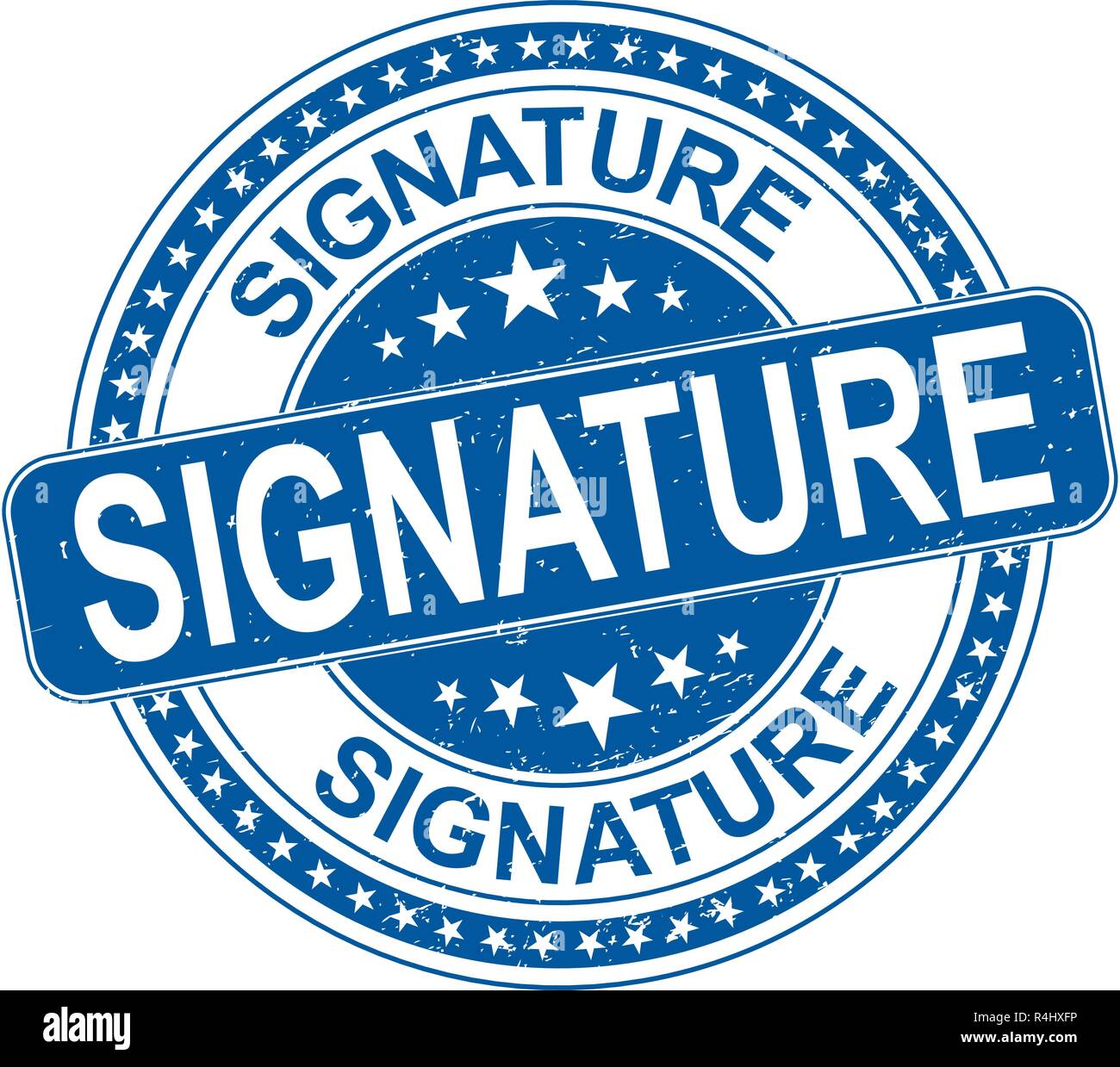 round blue rubber stamp on white background Stock Vector Image & Art ...