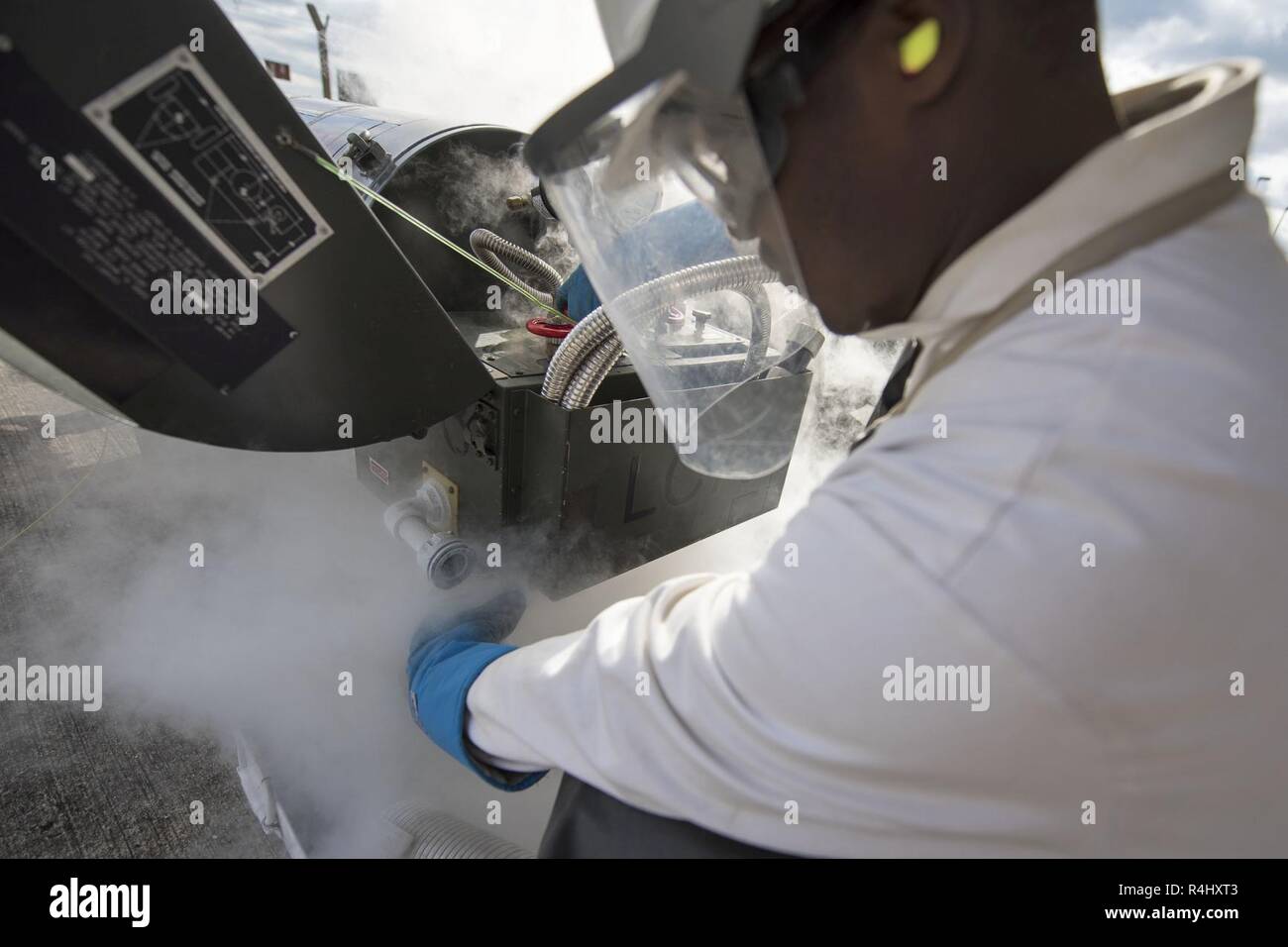 U.S. Air Force Senior Airman Kameron Ware, 100th Logistics Readiness ...