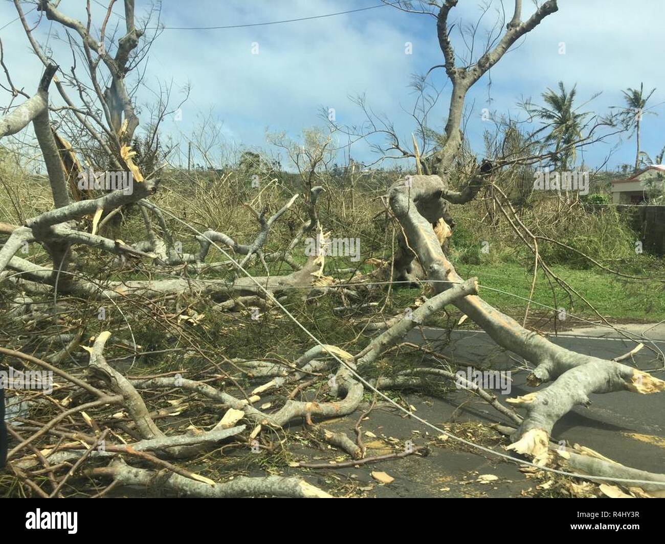 Damage caused by Typhoon Yutu as it passed through Saipan Oct. 25, 2018 ...