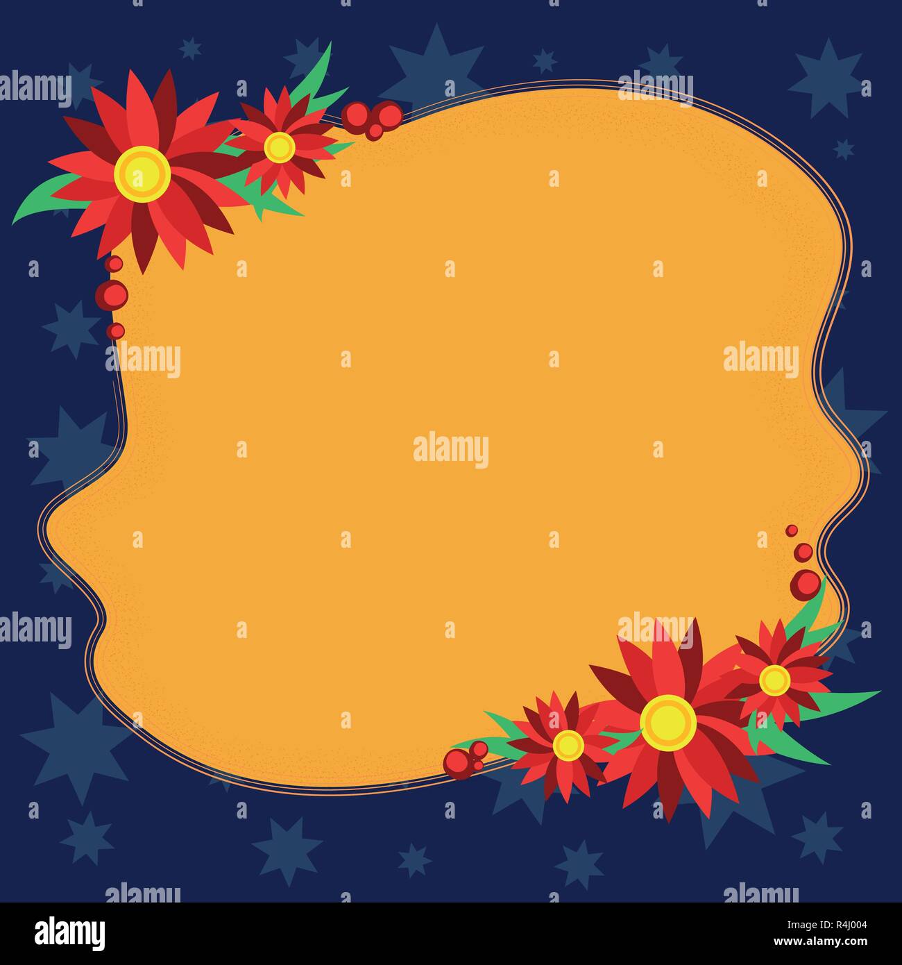 Promotion Invitation Border Poster Floral Funeral Invitation Template