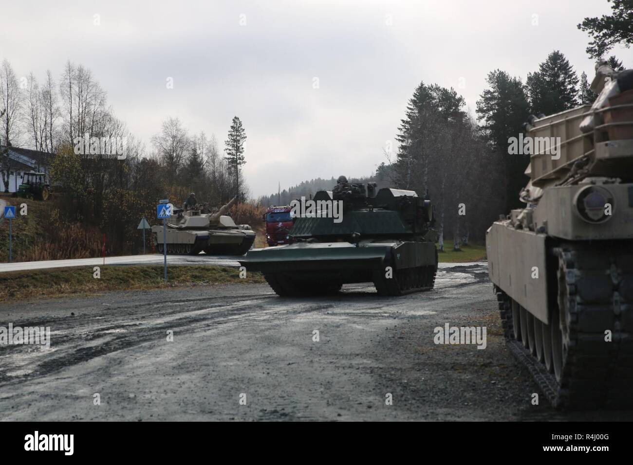 U.S. Marines with Combat Logistics Battalion and 2nd Tank Battalion ...