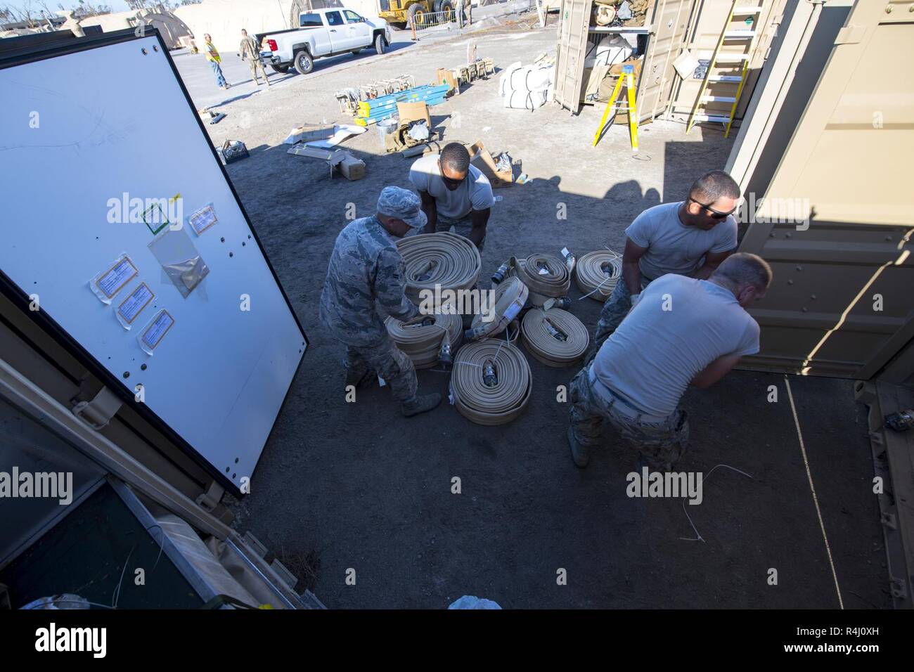 Civil Engineering Airmen from the 4th Civil Engineering Squadron ...