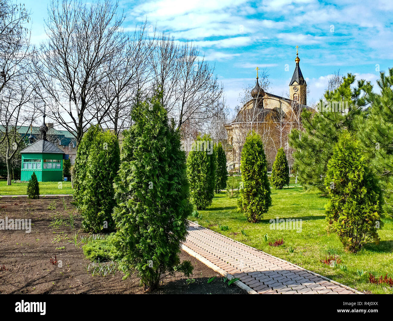 Monastery of the Holy Dormition monastery, the appearance of the Stock ...