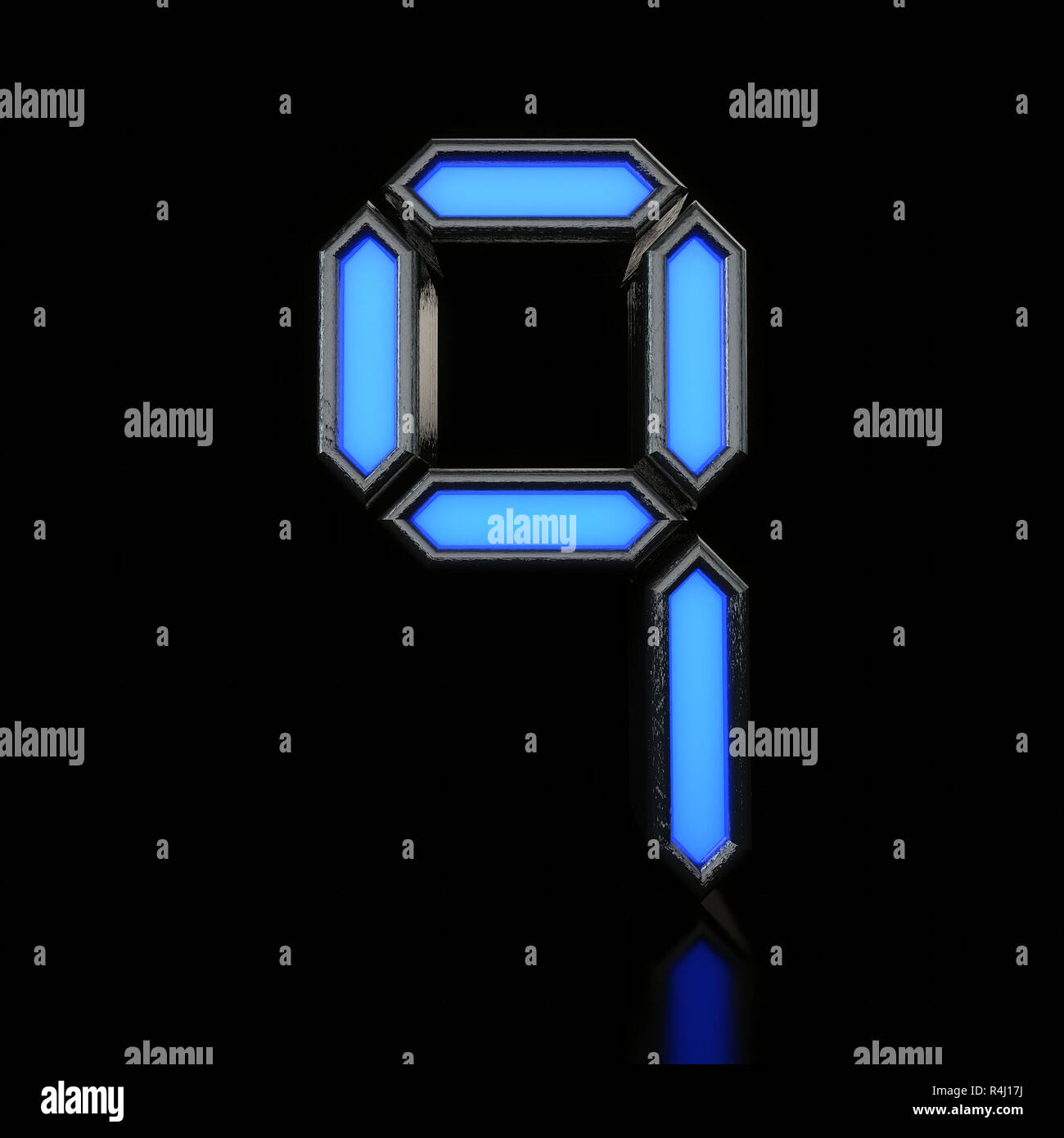Number 9 Blue